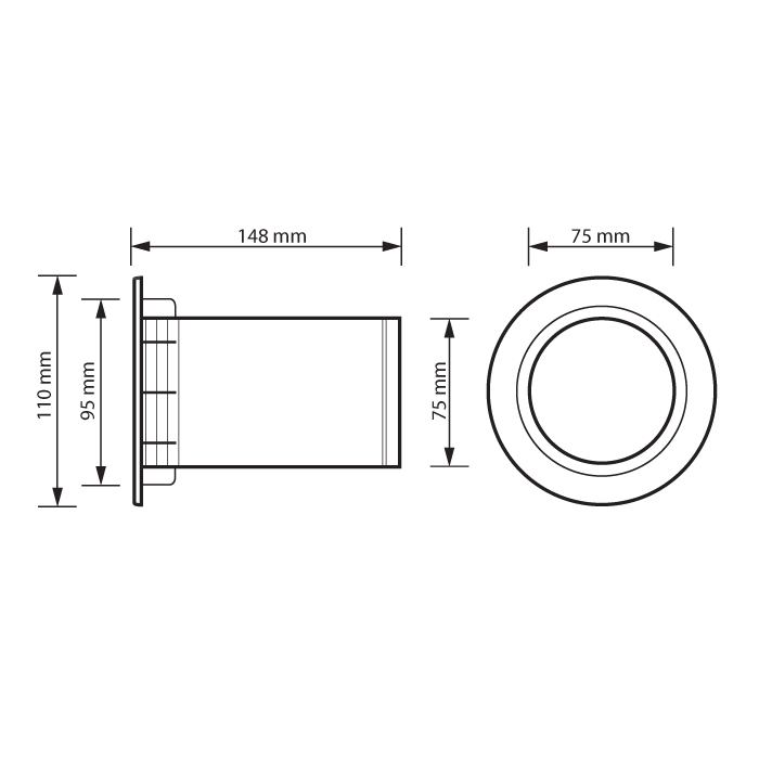 Tub bas-reflexO95 mm